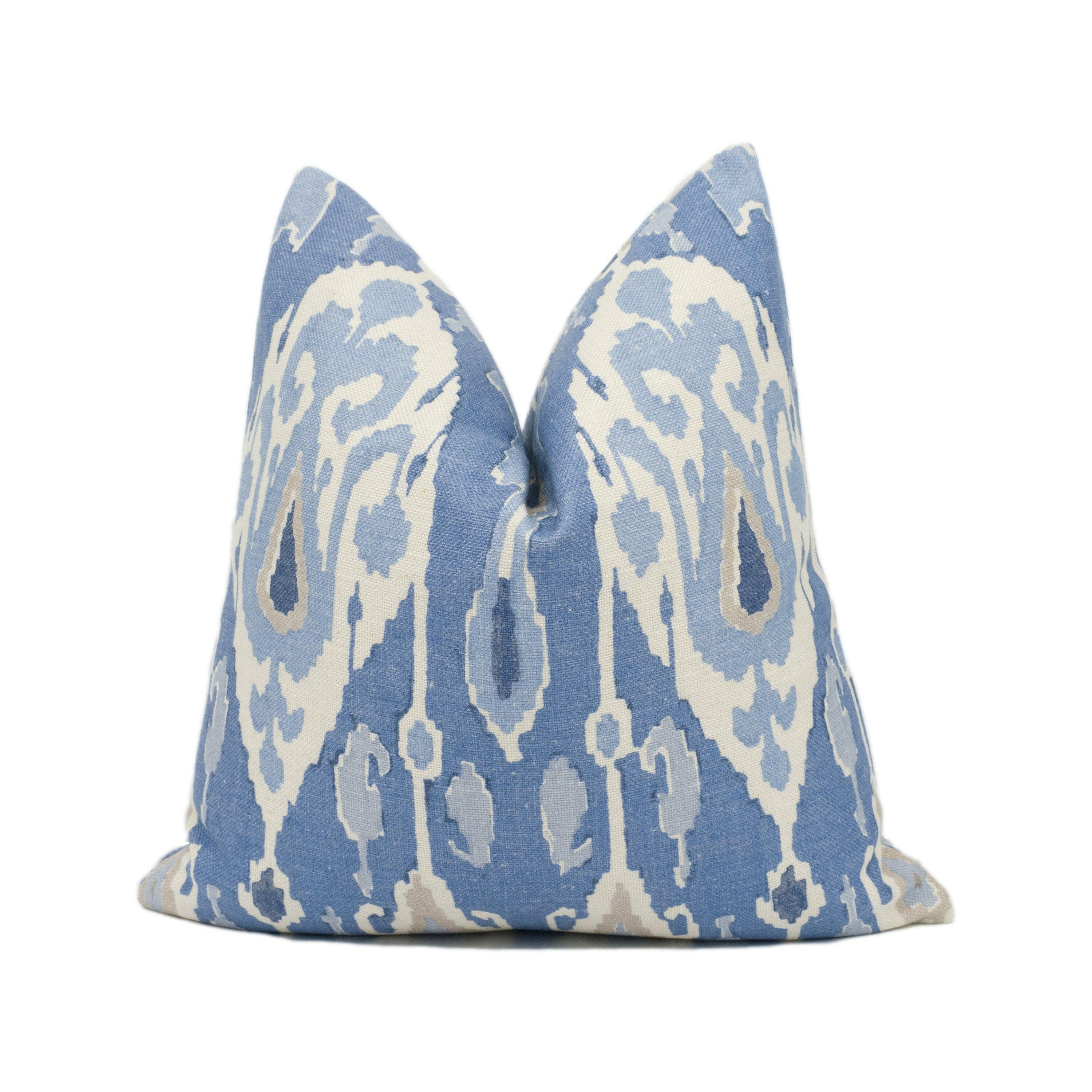 GP & J Baker - Ikat Bokhara - Blue - Eastern Silk Road Linen Ikat ...